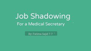 Medical Secretary Job Shadowing at emaze Presentation