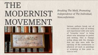 The Modernist Movement at emaze Presentation