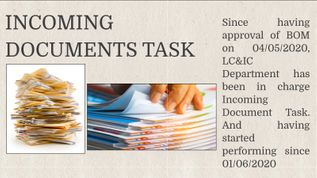 incoming documents task at emaze Presentation