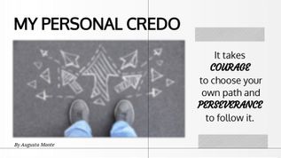 My personal credo at emaze Presentation