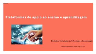 Plataformas de apoio ao ensino e aprendizagem at emaze Presentation