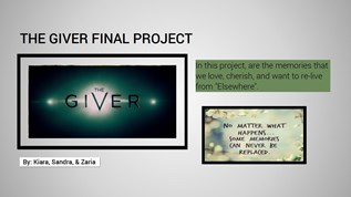 The Giver Project at emaze Presentation