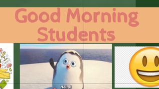 Good Morning Students at emaze Presentation