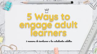 5 Ways to engage adult learners at emaze Presentation