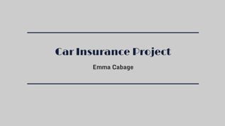 Car Insurance Project at emaze Presentation