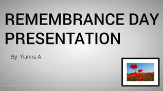 Remembrance Day Presentation at emaze Presentation