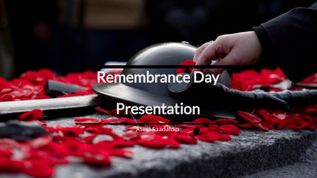 Remembrance Day Presentation at emaze Presentation