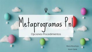 Metaprogramas Pnl at emaze Presentation