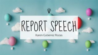 REPORT SPEECH at emaze Presentation