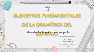 ELEMENTOS FUNDAMENTALES DE LA GRAMÁTICA DEL at emaze Presentation
