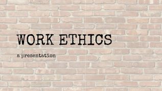 Work Ethics at emaze Presentation