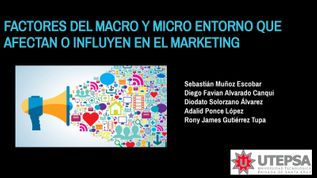 Factores del macro y micro entorno que afectan o influyen at emaze Presentation