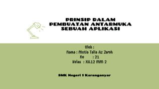 PRINSIP DALAM PEMBUATAN ANTARMUKA SEBUAH APLIKASI at emaze Presentation