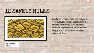 12 Safety Rules at emaze Presentation