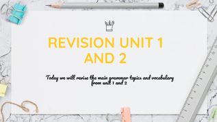 Revision Unit 1 and 2 at emaze Presentation