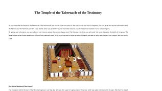 The Temple of the Tabernacle of the Testimony Do you know on emaze