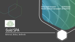 Gold SPA at emaze Presentation