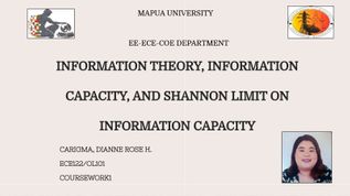 Information Theory, Information Capacity and Shannon Limit at emaze ...
