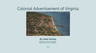 Colonial Advertisement of Virginia at emaze Presentation