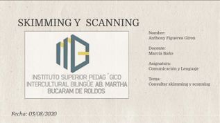 Skimming y Scanning at emaze Presentation