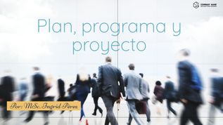 PLAN, PROGRAMA Y PROYECTO at emaze Presentation