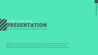 Grade 4 Case Study at emaze Presentation