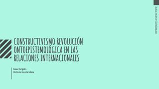 constructivismo revolución ontoepistemológica en las at emaze Presentation