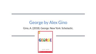 George by Alex Gino at emaze Presentation