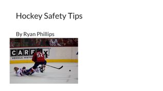 Hockey Safety Tips At Emaze Presentation
