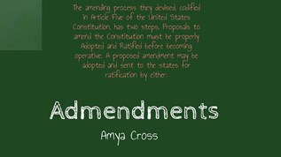 Amendments at emaze Presentation