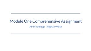 Module One Comprehensive Assignment at emaze Presentation