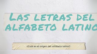 Las letras del alfabeto latino at emaze Presentation