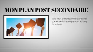 Mon plan post secondaire at emaze Presentation