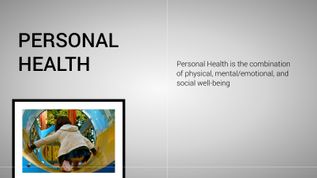 Personal Health at emaze Presentation
