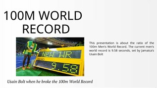 100m world record at emaze Presentation
