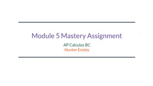 Module 5 Mastery Assignment at emaze Presentation