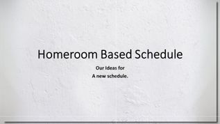 Homeroom Schedule at emaze Presentation