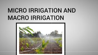MICRO IRRIGATION AND MACRO IRRIGATION at emaze Presentation