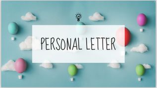 PERSONAL LETTER at emaze Presentation