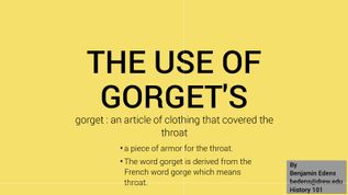 Colonial Gorgets at emaze Presentation