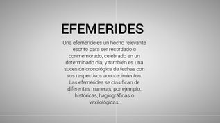 Efemerides at emaze Presentation