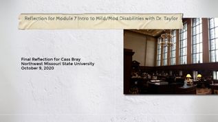 Reflection for Module 7 Intro to MildMod Disabilities with at emaze ...