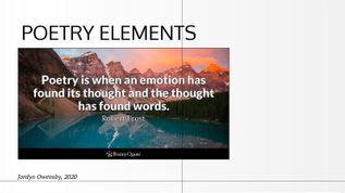 Poetry Elements at emaze Presentation