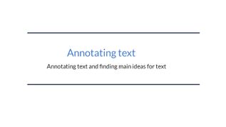Annotating text at emaze Presentation