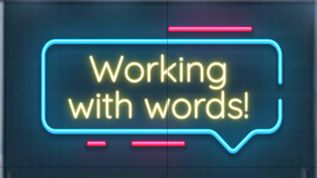 Working with words! at emaze Presentation