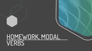 HOMEWORK, MODAL VERBS at emaze Presentation