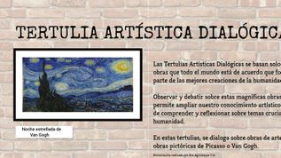 Tertulia artística dialógica at emaze Presentation