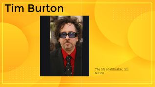 Tim Burton presentation at emaze Presentation