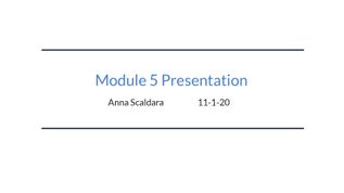 Module 5 Presentation at emaze Presentation