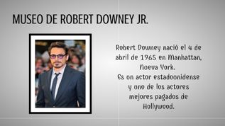 Museo de Robert Downey at emaze Presentation